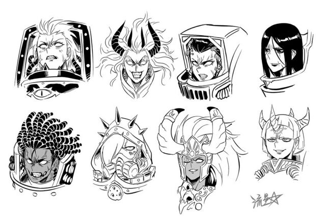 File:Female Traitor Primarchs by 流星R.jpg - 2d4chan