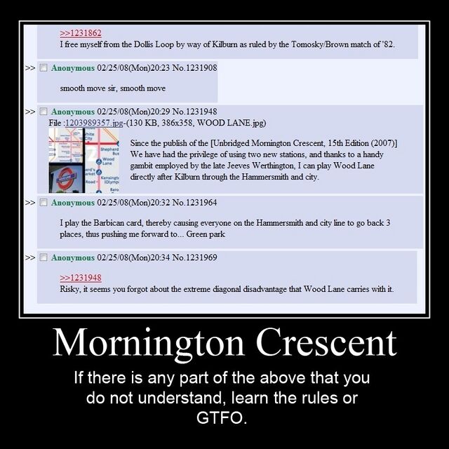 Mornington Crescent - 2d4chan